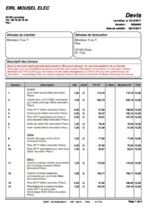 devis-type-renovation-placo-maison - Mousel Elec